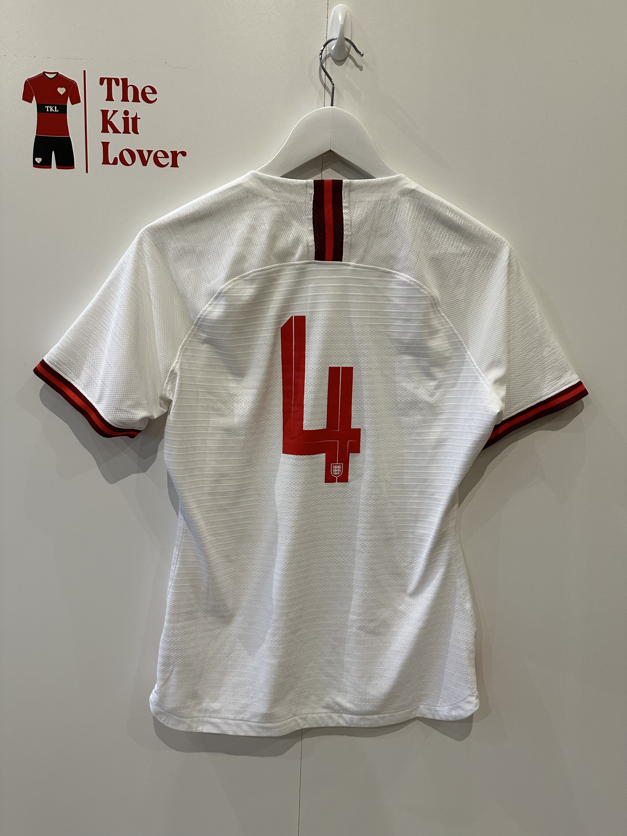 Lionesses Match Worn Home Shirt 2019 (Large)